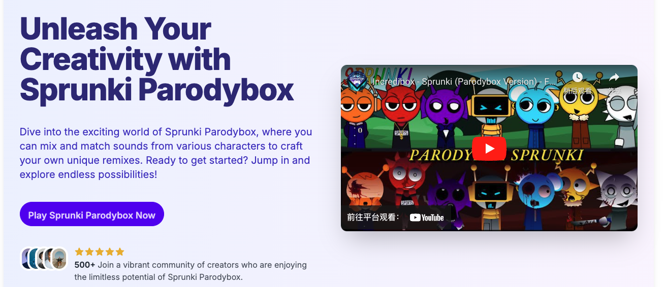 Sprunki Parodybox - Create Unique Music Remixes with Sprunki Parodybox ...